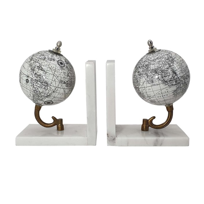Apoya Sujeta Libros Globo terraqueo y Marmol - miscellaneousbycaff.com.ar